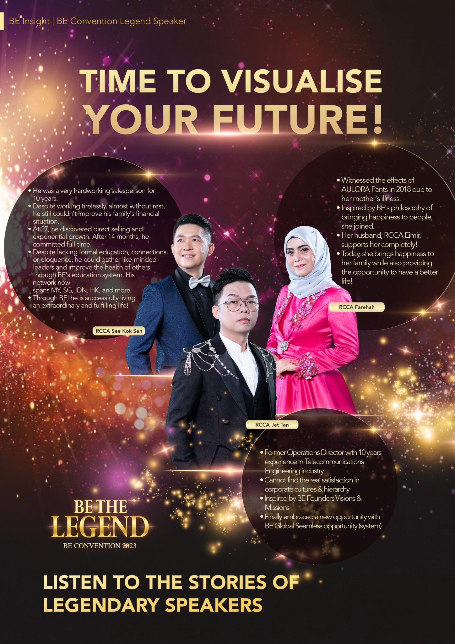 BE THE LEGEND CONVENTION 2023 | Legend Speakers - BE International Sdn Bhd