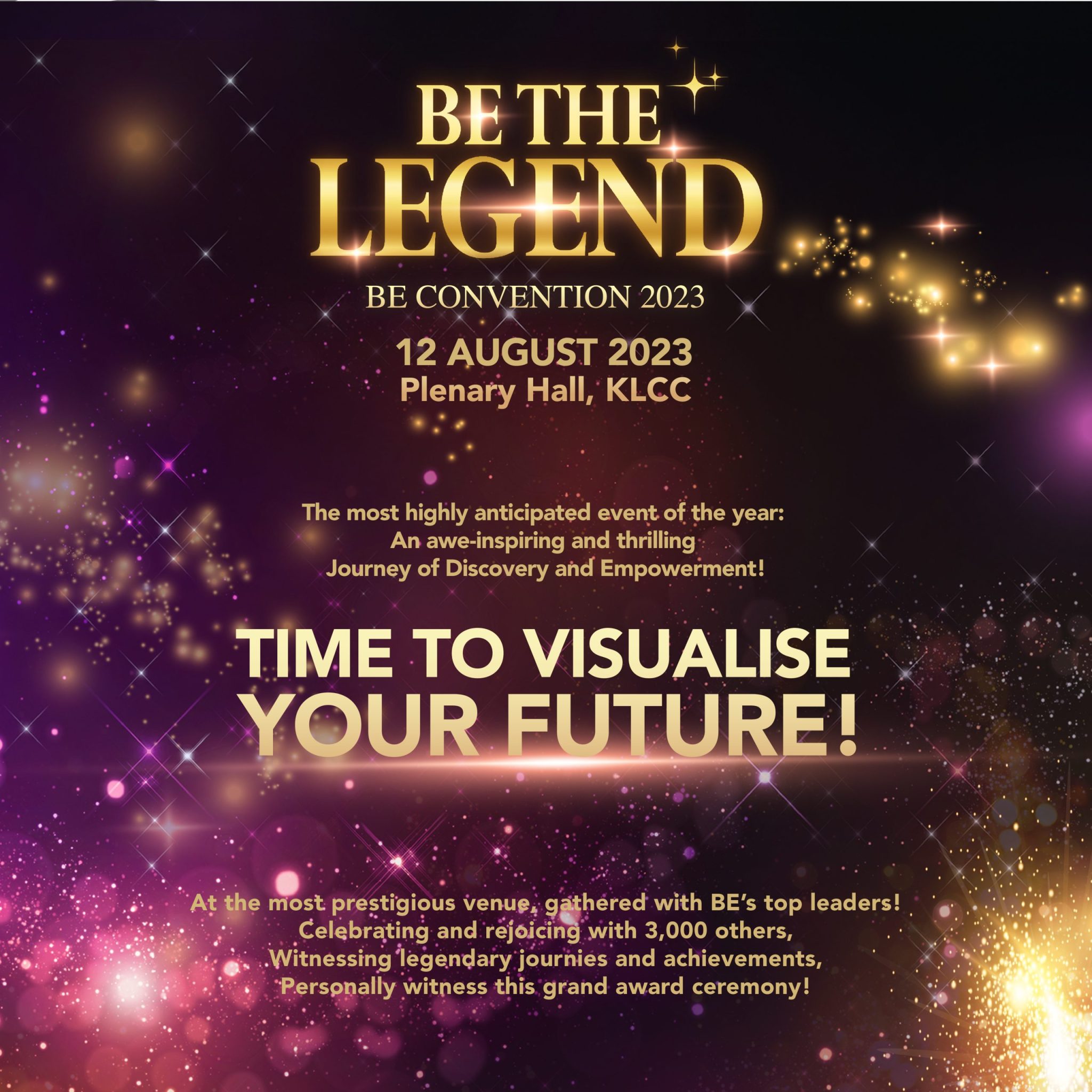 BE THE LEGEND CONVENTION 2023 | Legend Speakers - BE International Sdn Bhd